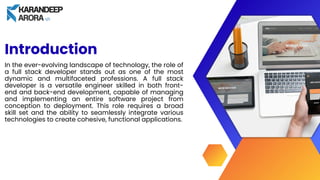 Dynamic Full Stack Developer Building End-to-End Solutions | PPT