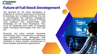 Dynamic Full Stack Developer Building End-to-End Solutions | PPT