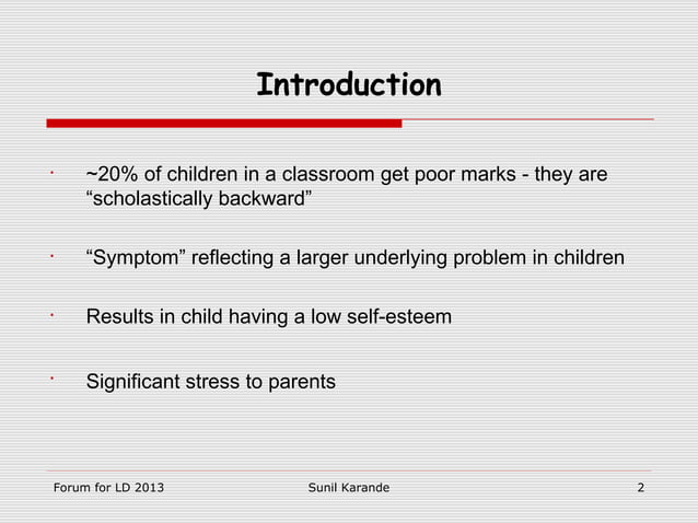 Poor school performance | PPT | Brain and Nervous System Disorders ...
