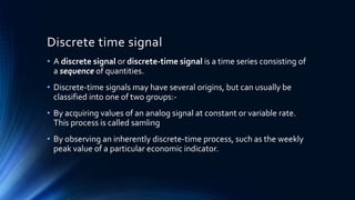 SAMPLING & RECONSTRUCTION OF DISCRETE TIME SIGNAL | PPTX