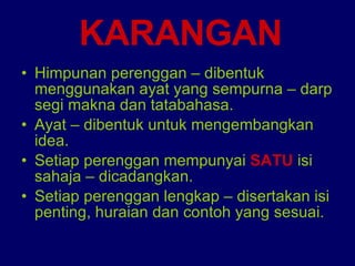 Karangan 04 Penulisan Perenggan Isi | PPT