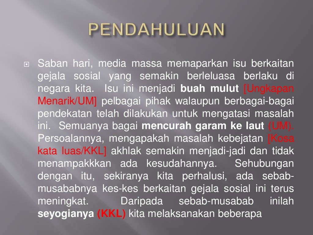 Karangan Pendahuluan SPM