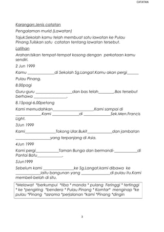 Karangan catatan | DOC