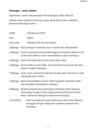 Karangan catatan | DOC