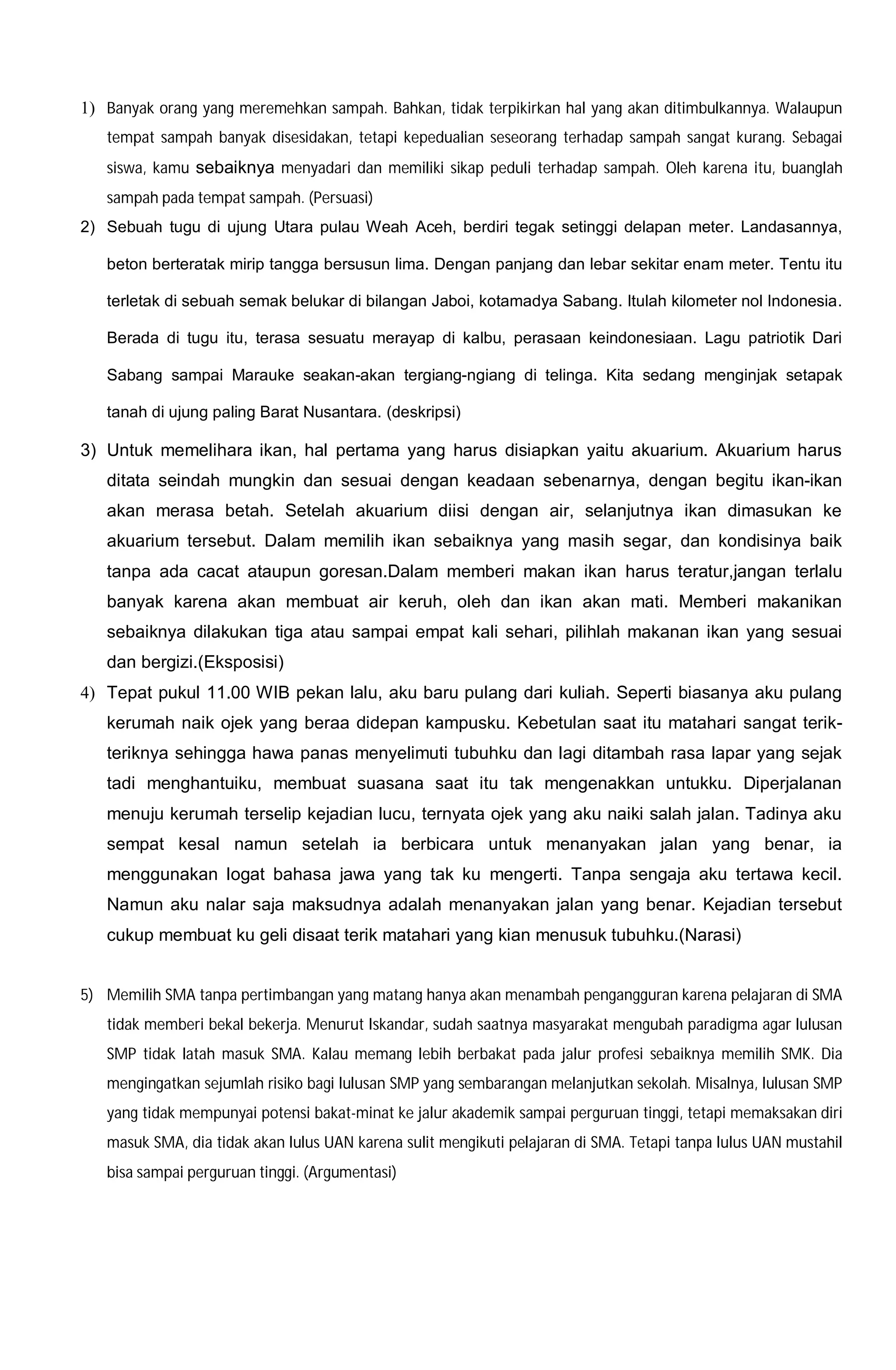 Karangan narasi | PDF