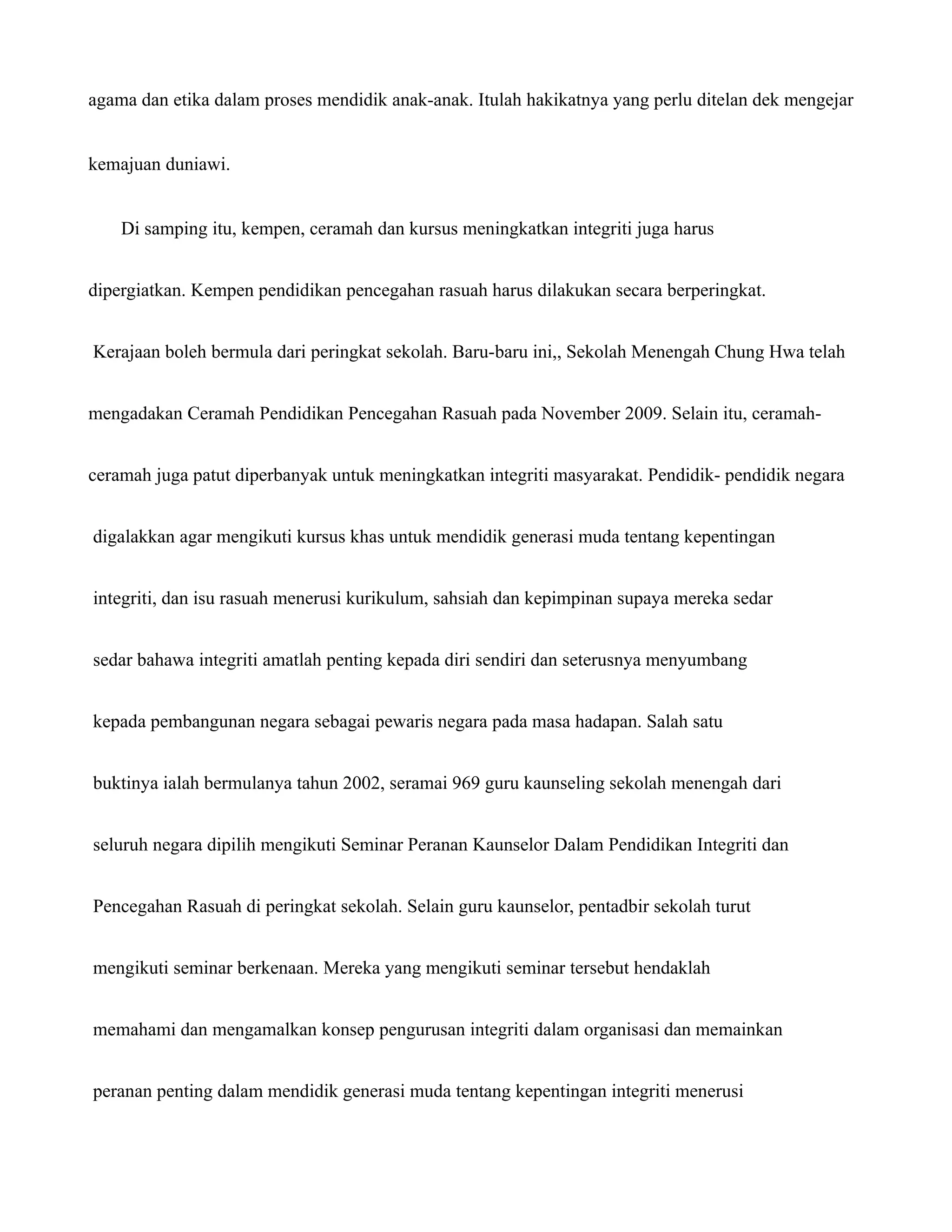 Karangan SPM- Rasuah | ODT