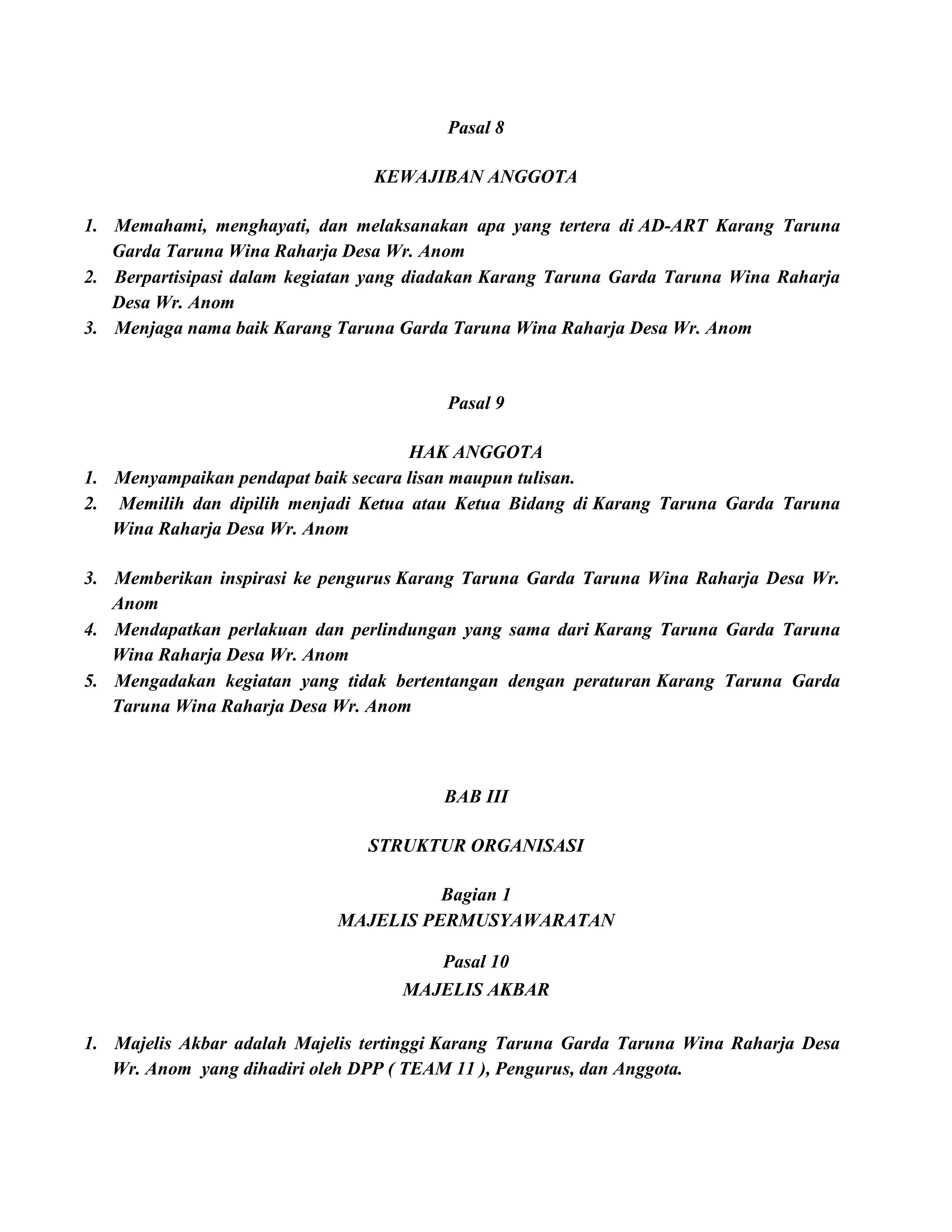 Karang taruna garda taruna wina raharja | PDF