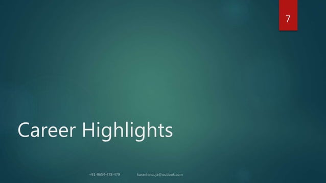 Karan hinduja digital portfolio | PPT