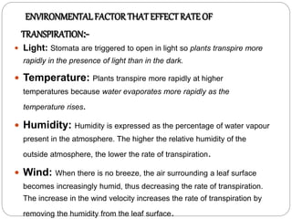 transpiration | PPTX