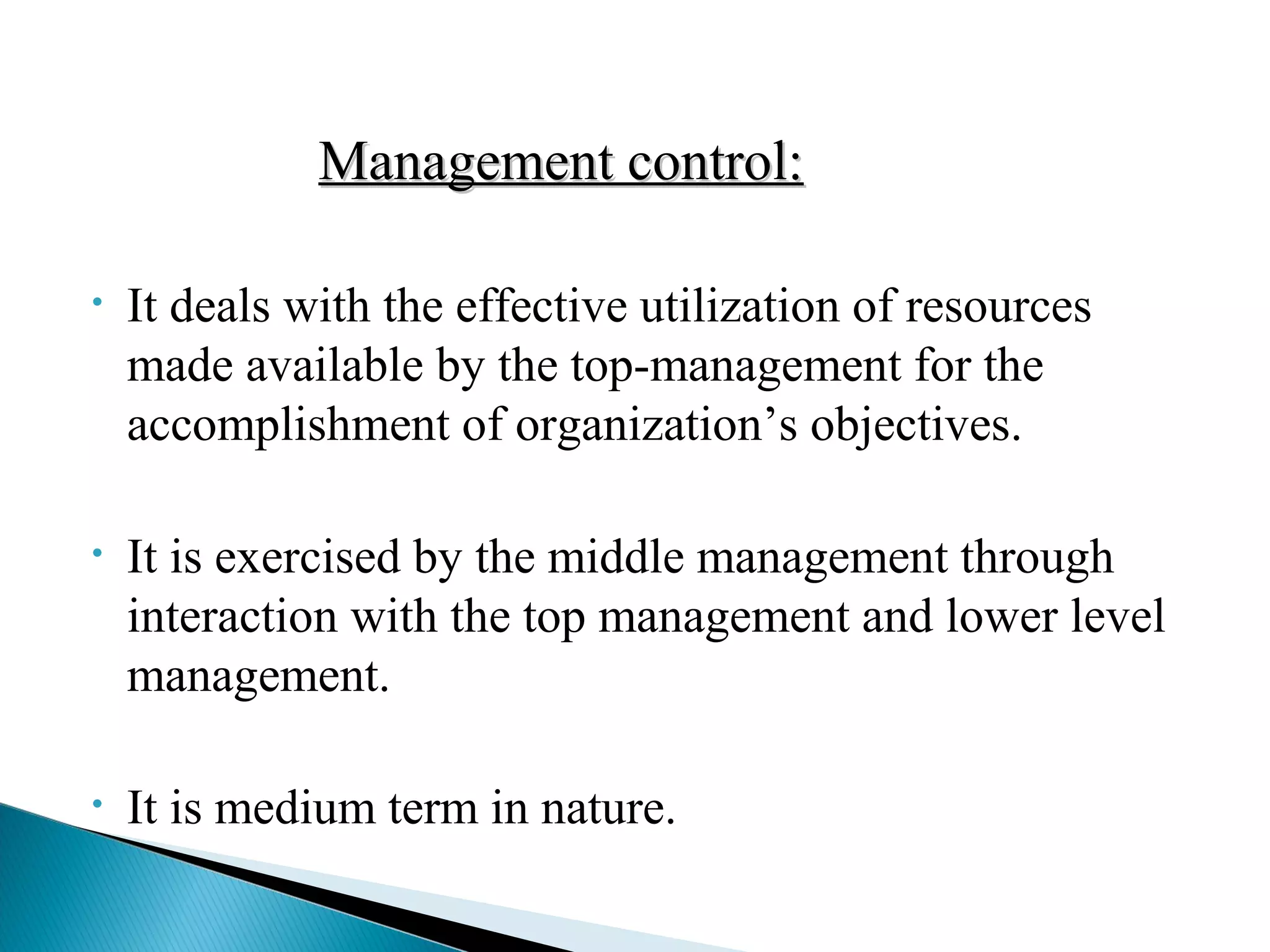 Management Control System | PPT