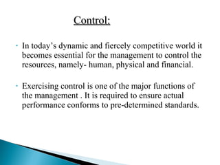 Management Control System | PPT