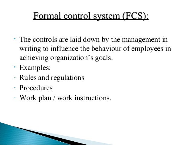 Management Control System