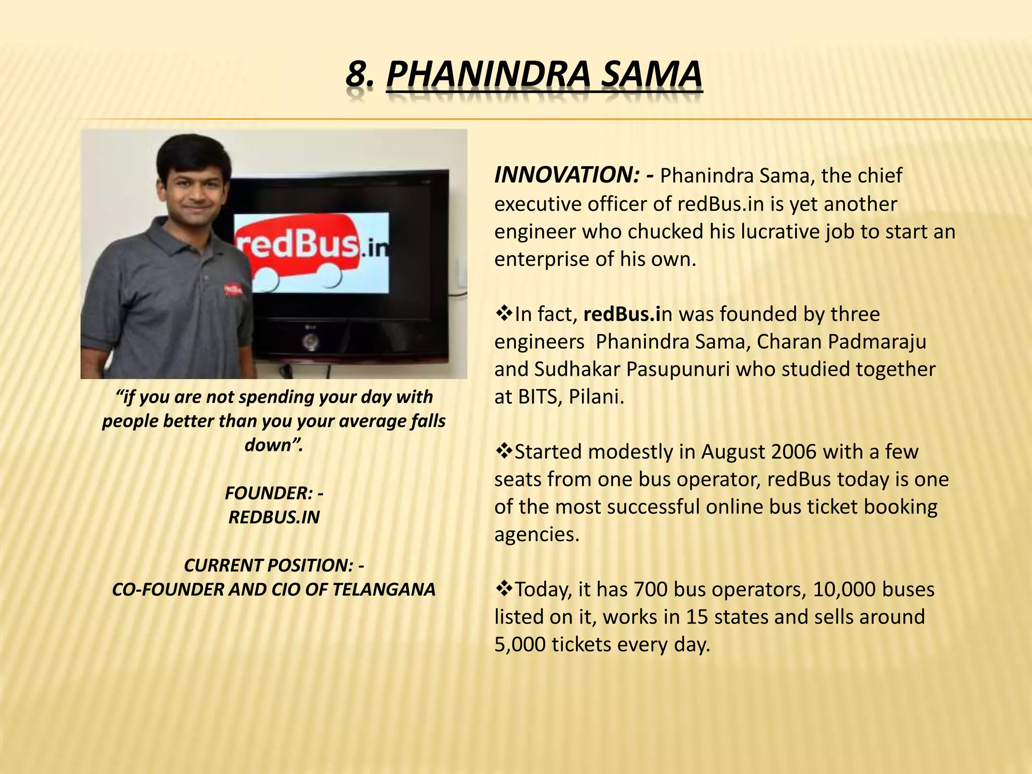 TOP 10 YOUNG ENTREPRENEURS FROM INDIA | PPTX