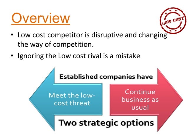 Strategies to fight low cost rivals | PPT