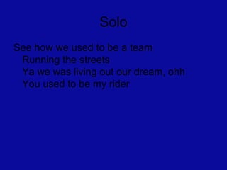 Karaoke to solo | PPT | World/International Music | Music