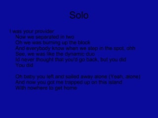 Karaoke to solo | PPT | World/International Music | Music