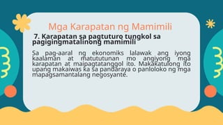 KARAPATAN AT MGA TUNGKULIN NG MGA MAMIMILI.pptx