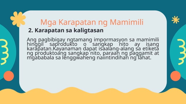 KARAPATAN AT MGA TUNGKULIN NG MGA MAMIMILI.pptx
