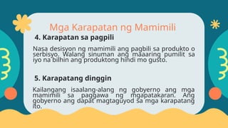 KARAPATAN AT MGA TUNGKULIN NG MGA MAMIMILI.pptx