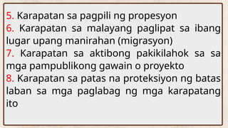 karapatan at tungkulin-edulasyon sa pagpapakatao 9 | PPTX