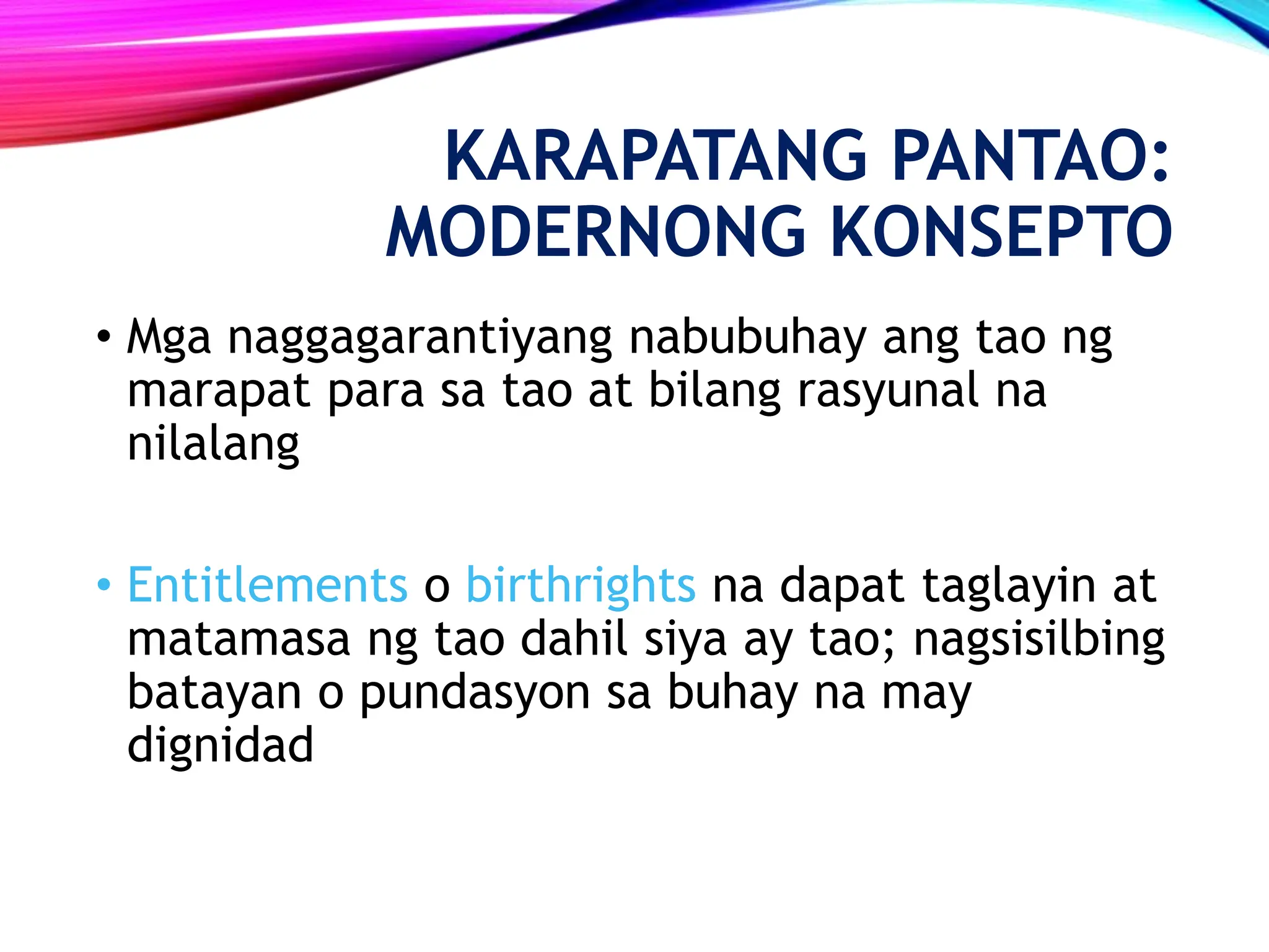 araling panlipunan karapatang-pantao grade 10 aralin ppt | PPT