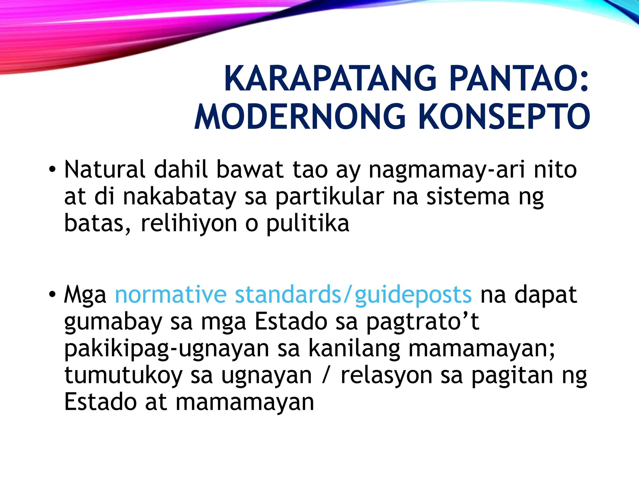 araling panlipunan karapatang-pantao grade 10 aralin ppt | PPT