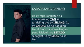 Karapatang pantao | PPTX
