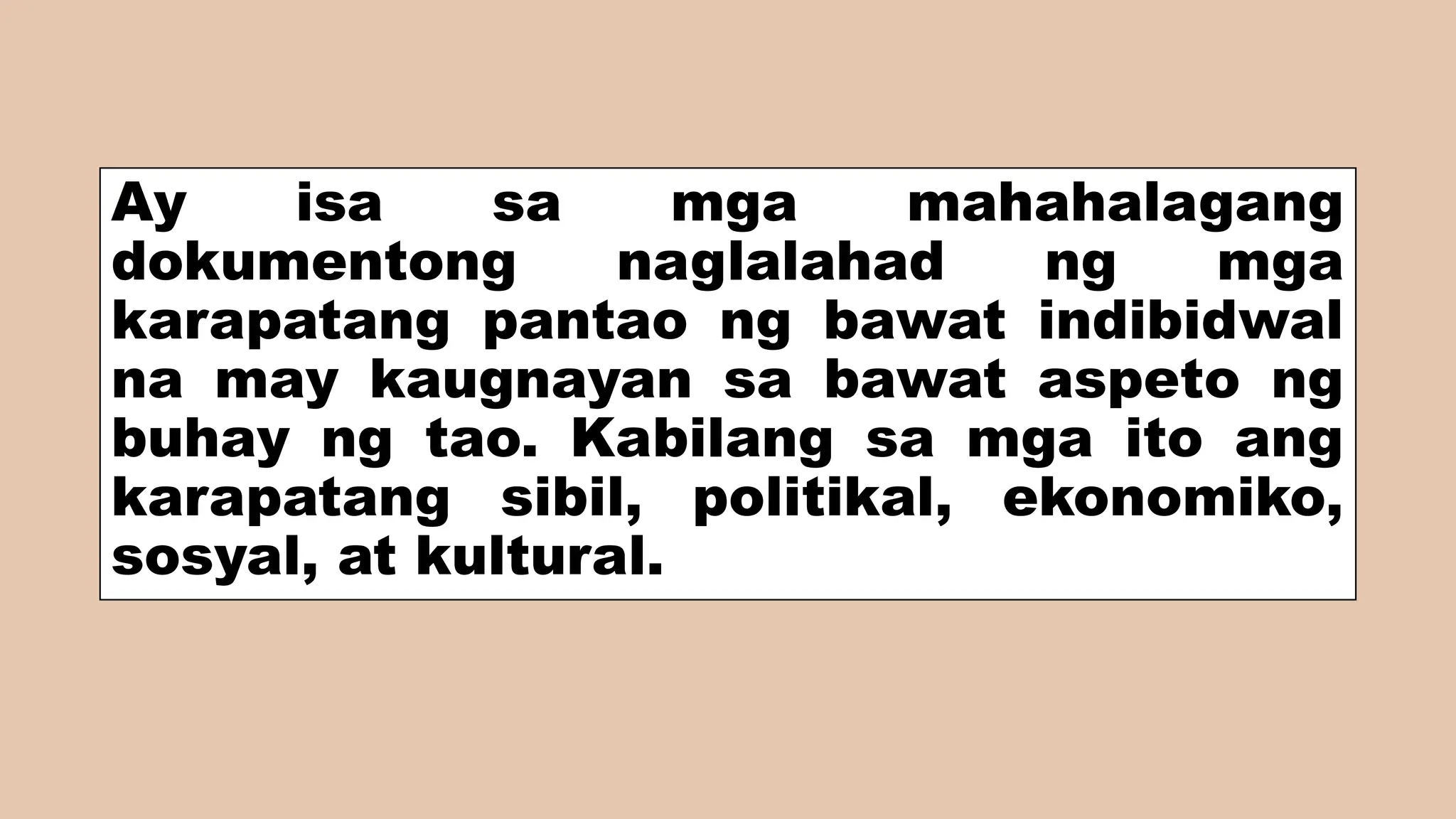 Karapatang Pantao sa Pilipinas Powerpoint | PPTX