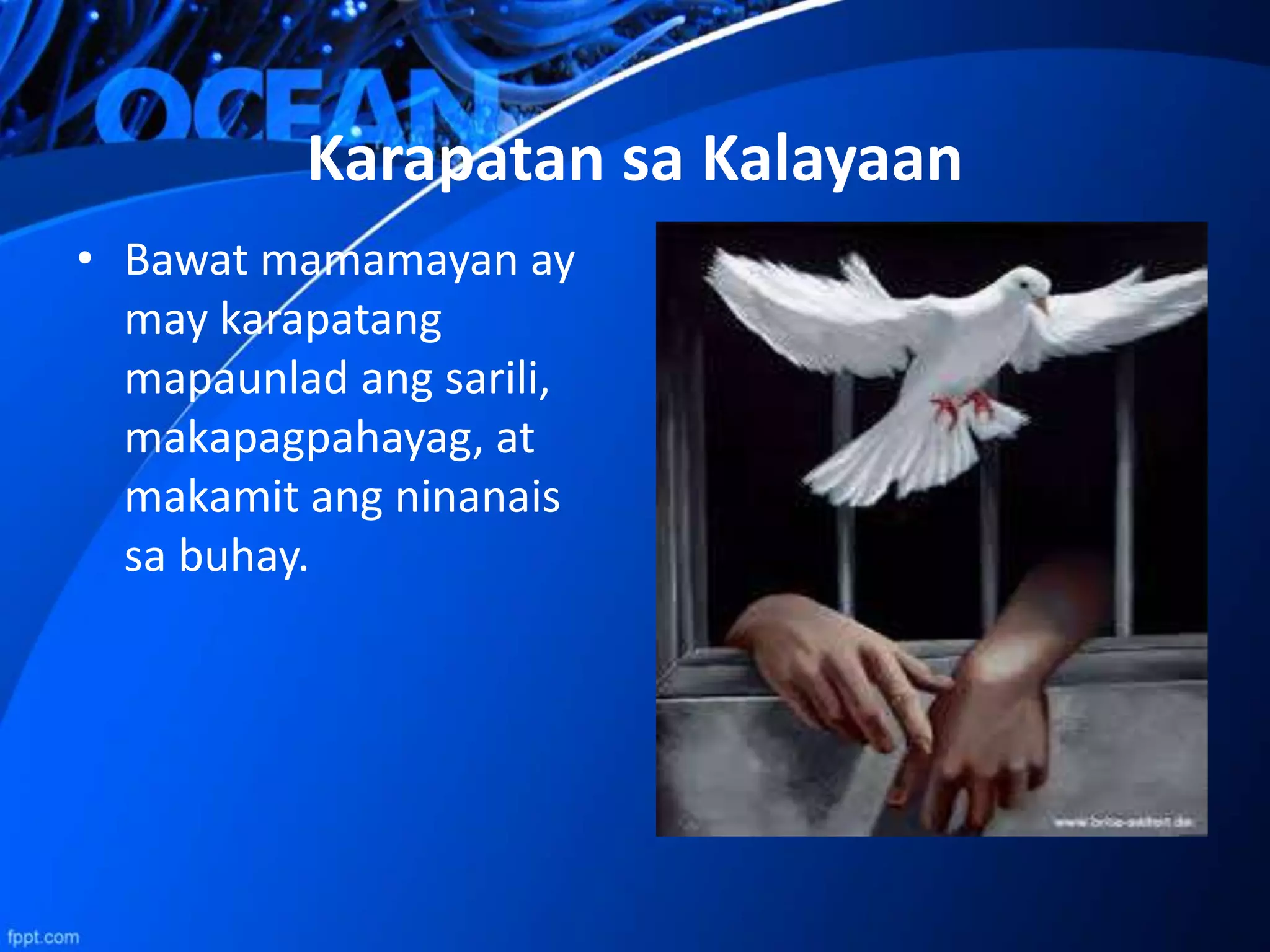 Karapatan ng mamamayang Pilipino | PPTX