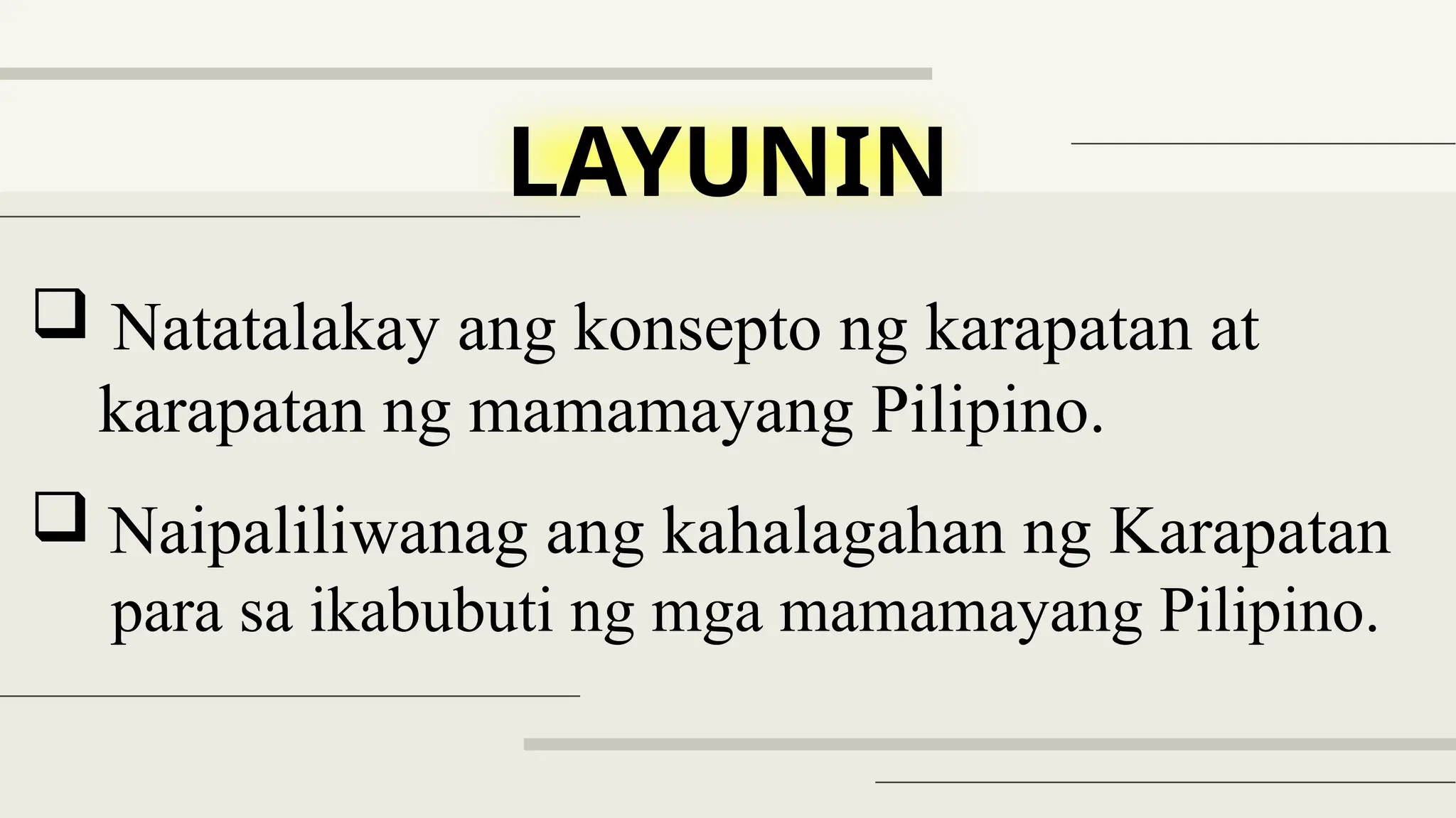 Karapatan ng Mamamayang Pilipino powerpoint presentation | PPTX