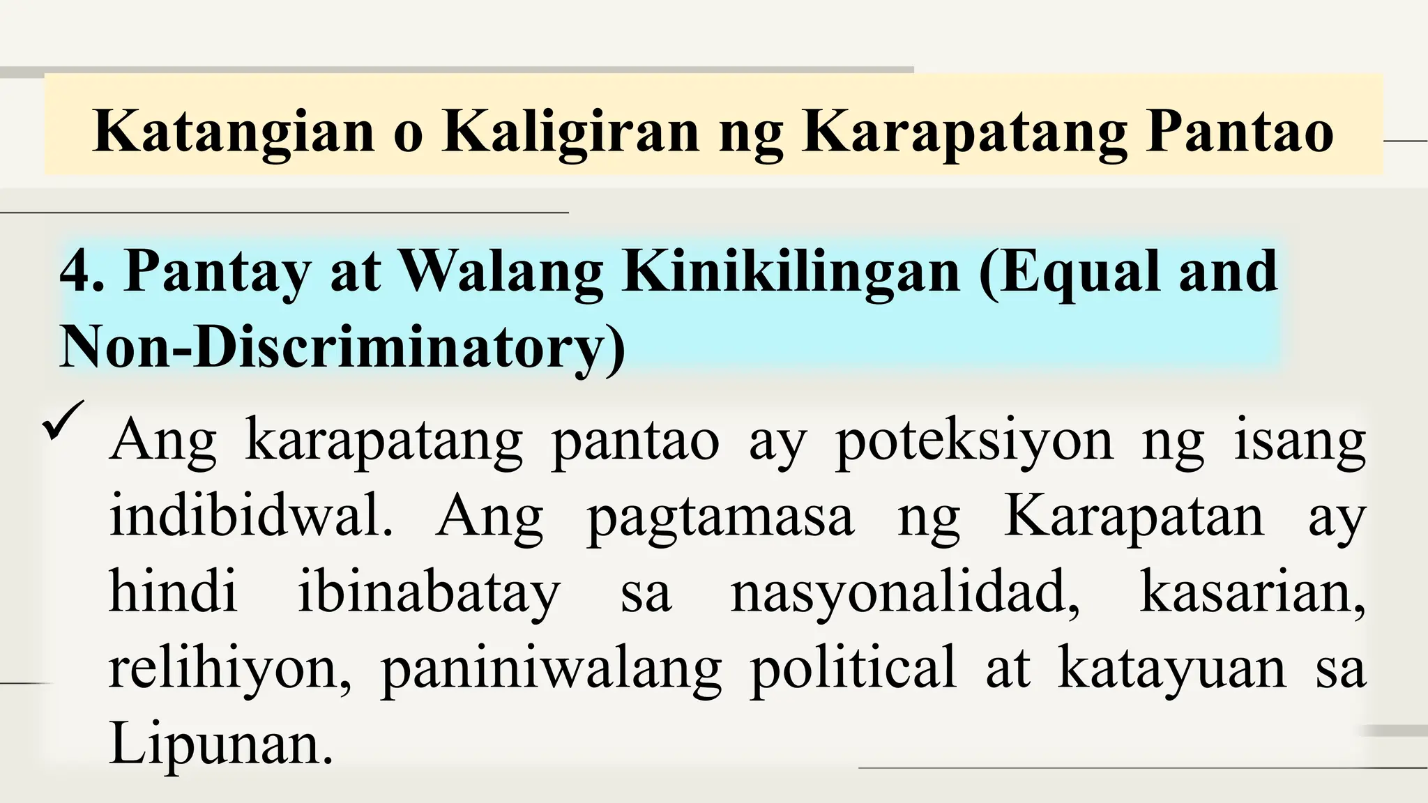 Karapatan ng Mamamayang Pilipino powerpoint presentation | PPTX