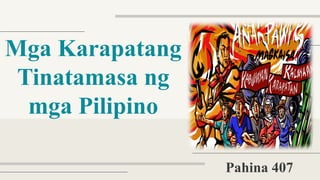 Karapatan ng Mamamayang Pilipino powerpoint presentation | PPTX
