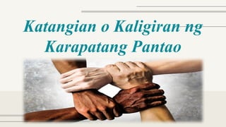 Karapatan ng Mamamayang Pilipino powerpoint presentation | PPTX