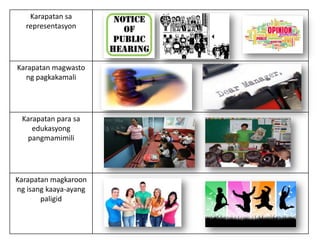 Karapatan ng mga mamimili | PPTX