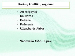 Karas ir tarpt. terorizmas | PPTX