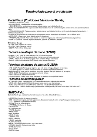 Karate-do guía básica movimientos revisado 4 | PDF
