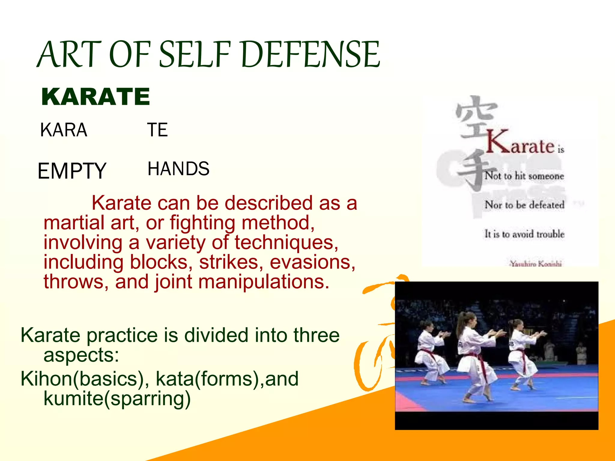 Karate self defense | PPT