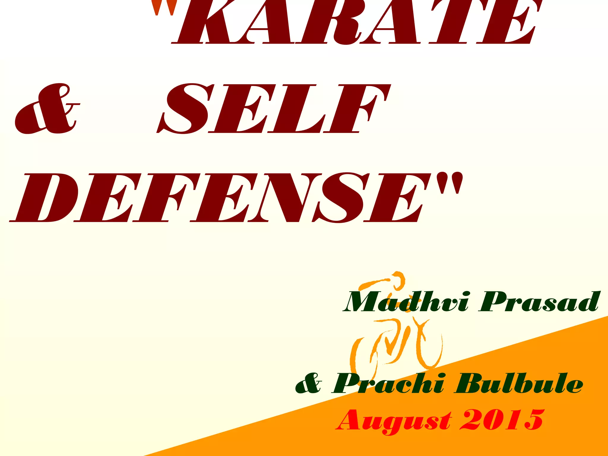 Karate self defense | PPT
