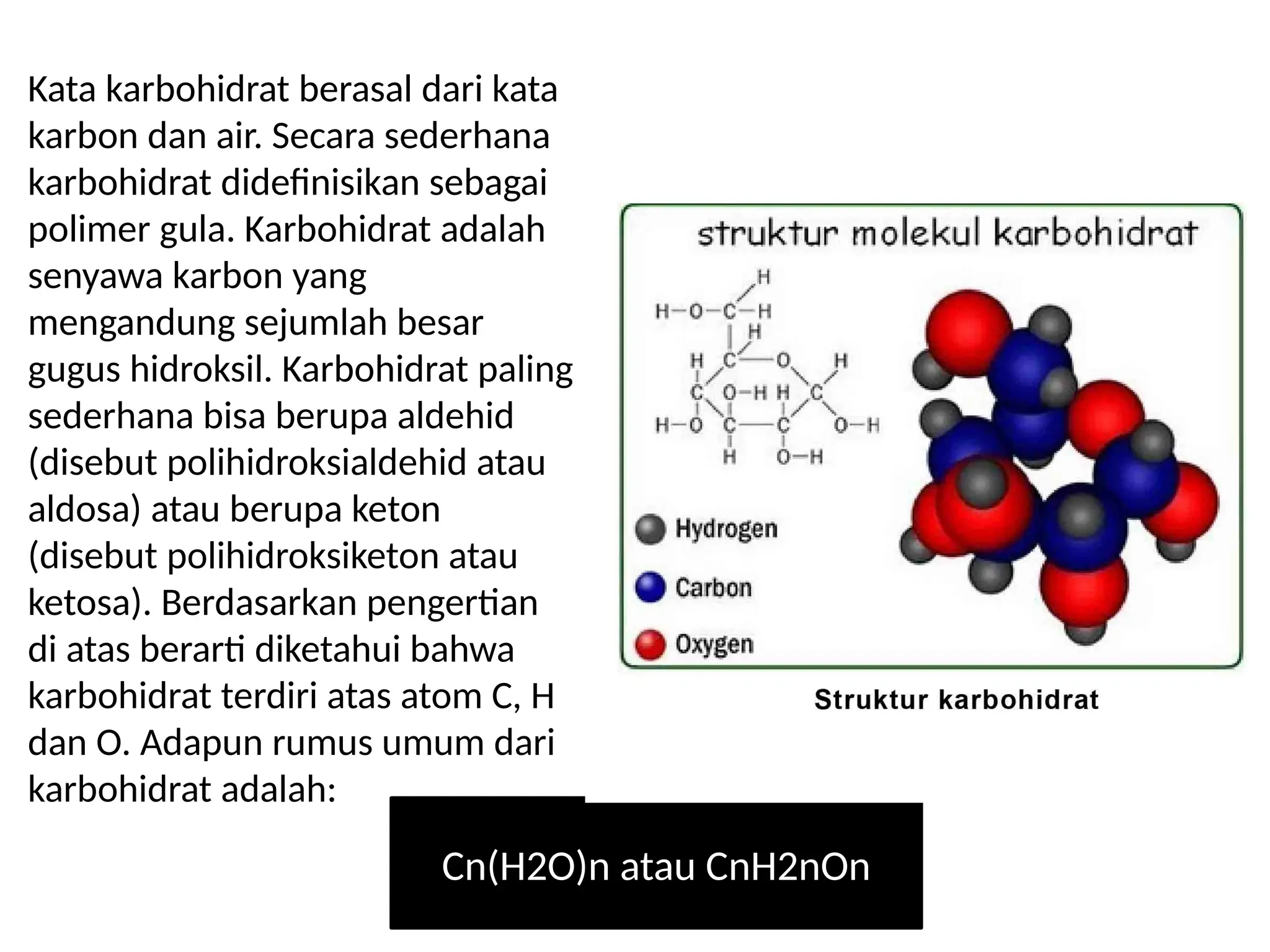 Karbohidrat yang ada dalam jenis bahan makanan | PPTX