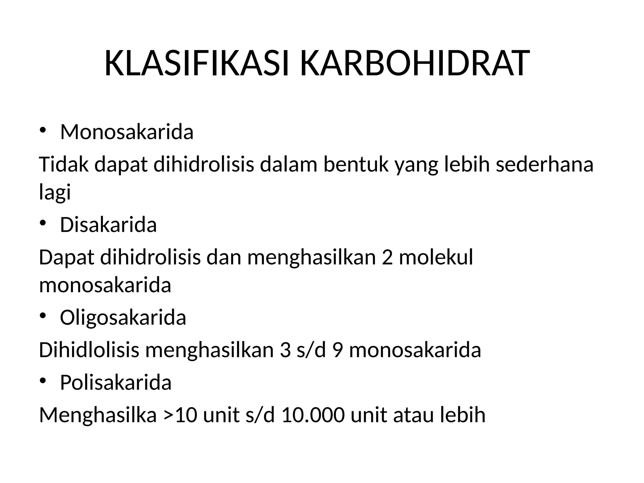 Karbohidrat yang ada dalam jenis bahan makanan | PPTX
