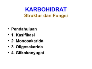 Karbohidrat, pengertian, asal muasal dan manfaat | PPT