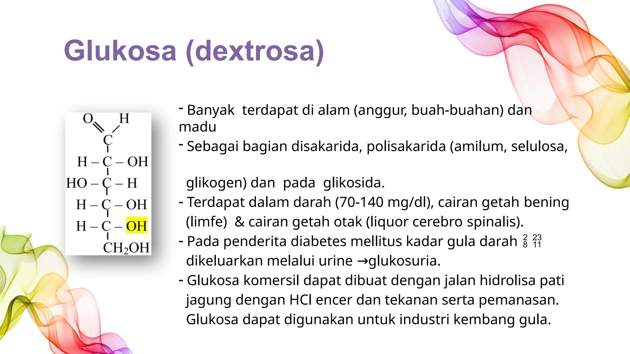 PPT Penjelasan, Reaksi dan Macam-macam Karbohidrat | PPTX