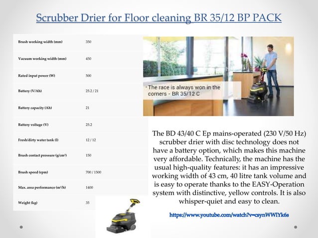 Karcher cleaning systems presentation Floor cleaning machines | PPTX | Home Appliances | Home ...