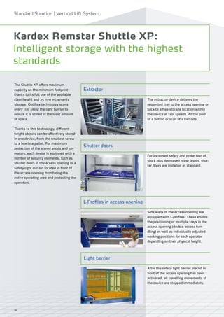 Shuttle XP vertical lift system | PDF