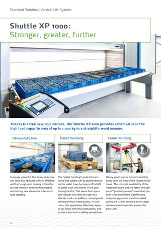 Shuttle XP vertical lift system | PDF