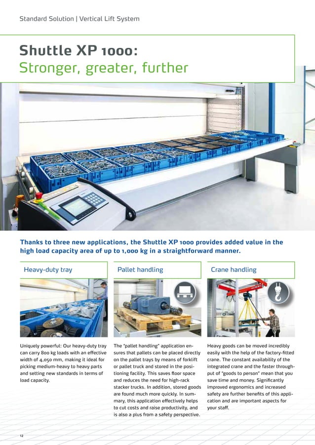 Shuttle XP vertical lift system | PDF | Logistics | Business