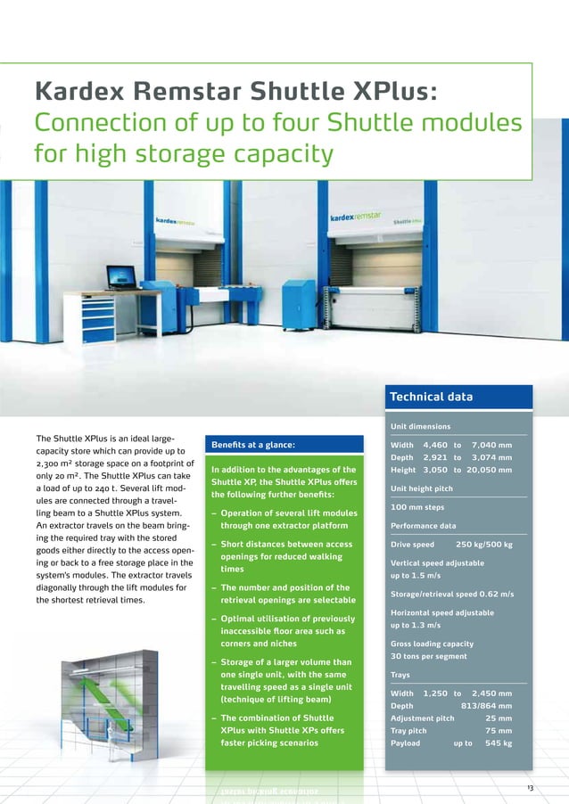 Shuttle XP vertical lift system | PDF | Logistics | Business