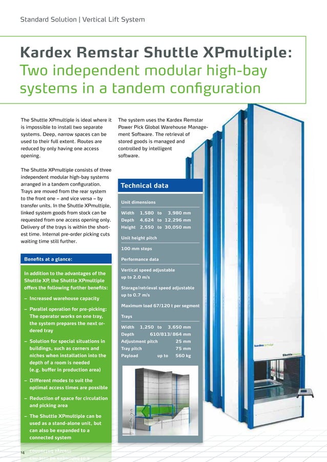Shuttle XP vertical lift system | PDF | Logistics | Business
