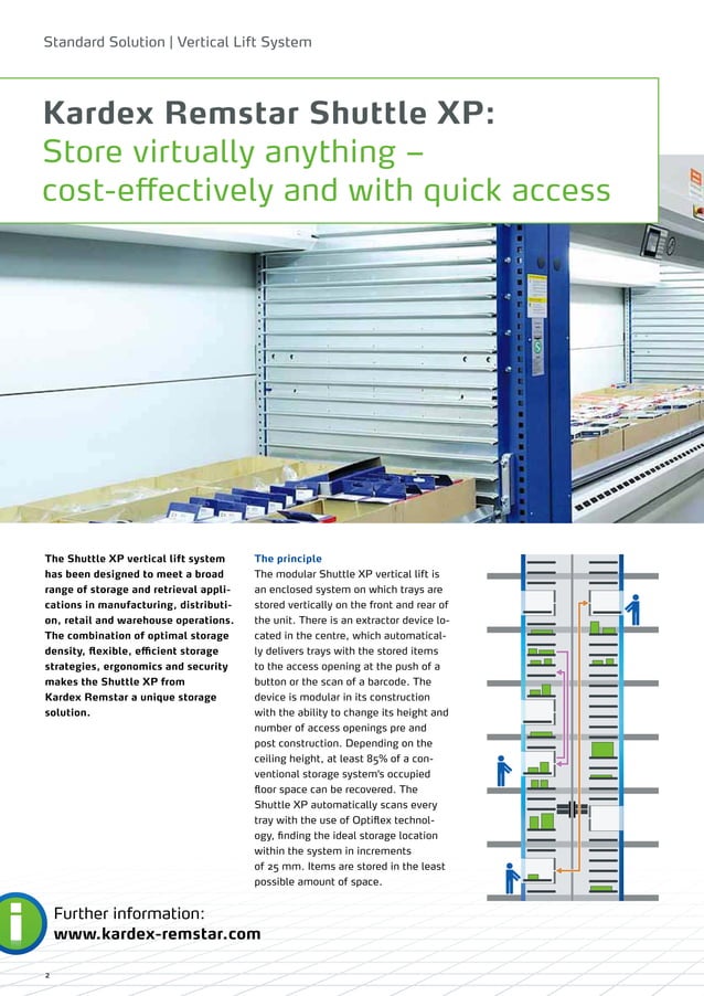 Shuttle XP vertical lift system | PDF | Logistics | Business