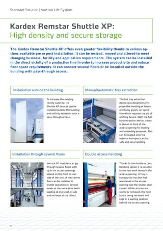 Shuttle XP vertical lift system | PDF